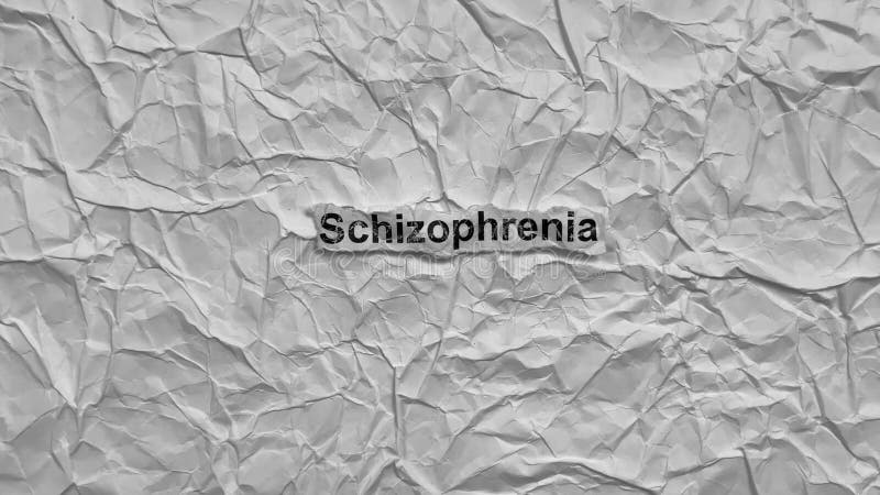 Crumpled Piece of Paper with Word Schizophrenia on Crumpled Paper ...