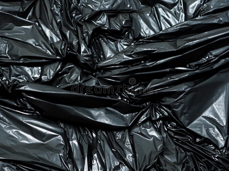Crumpled Plastic Bag Texture Stock Photo - Image of plastic, recycle ...