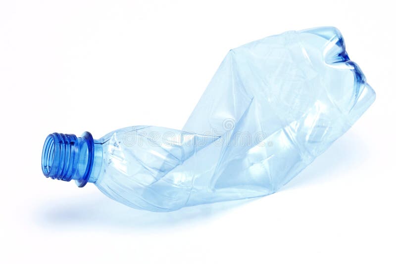 Crumpled plastic bottle stock image. Image of recycling - 15142395