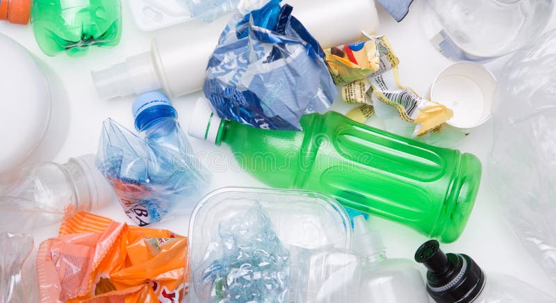 Crumpled Plastic Bottle for Recycling Stock Image - Image of plastic ...