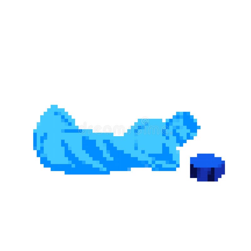 Water Bottle Trash Pixel Styled Vector Drawing Stock Vector ...
