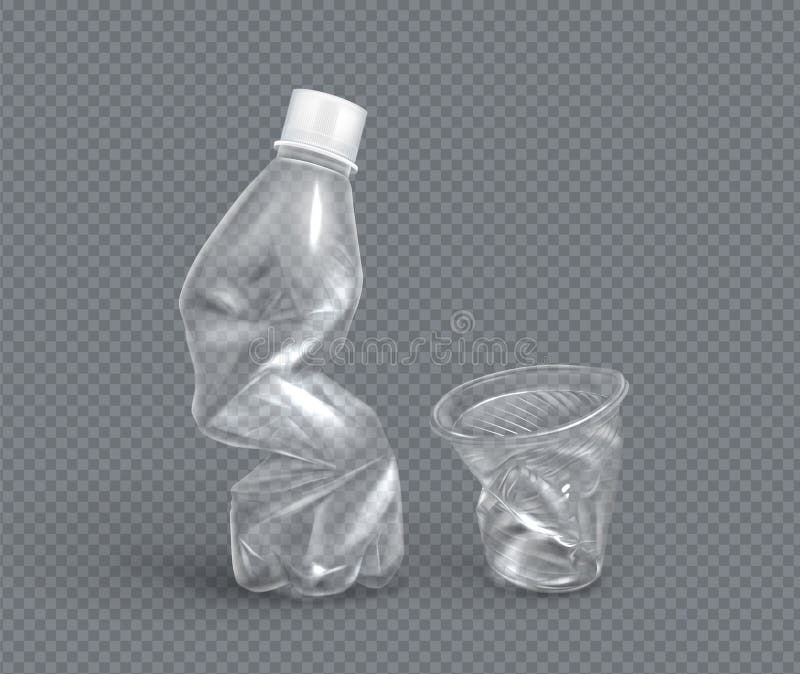 Plastic Garbage Bottle Cup Stock Illustrations – 2,096 Plastic Garbage ...