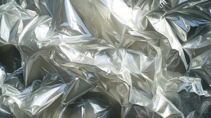 Crumpled Plastic Film Abstract Texture Stock Illustration ...