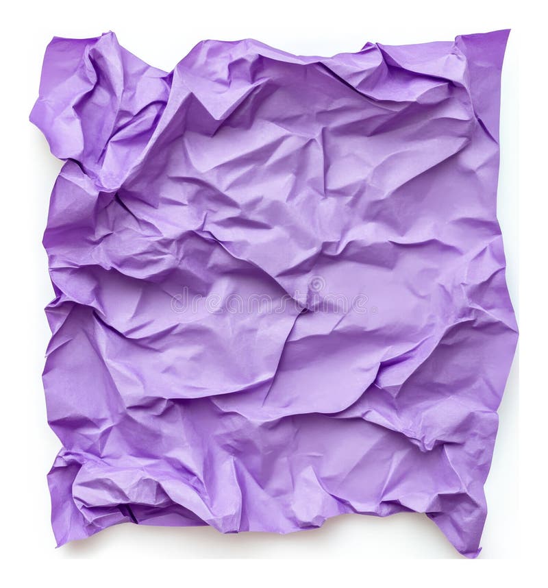 Crumpled Purple Paper Texture, Minimalist Design Concept Stock Image ...