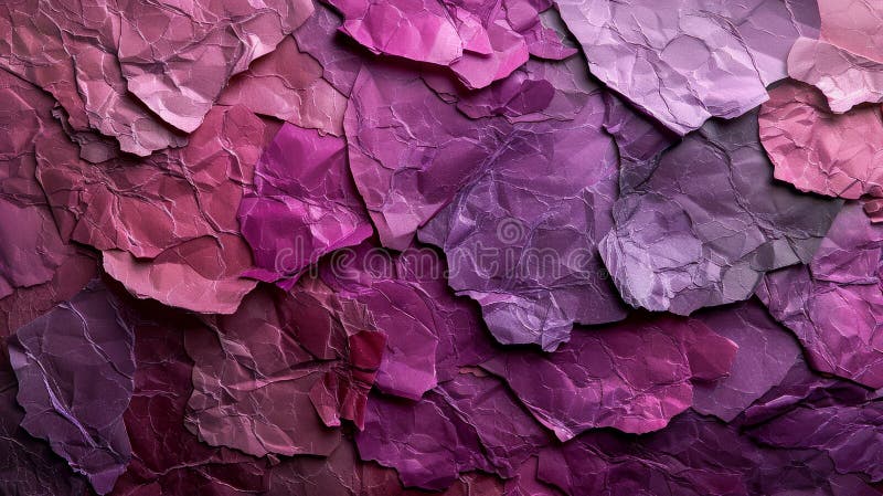 Crumpled Purple Paper Texture Stock Image - Image of violet, abstract ...