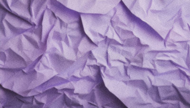 Crumpled Purple Wrapping Paper Displaying Intricate Texture, Generating ...