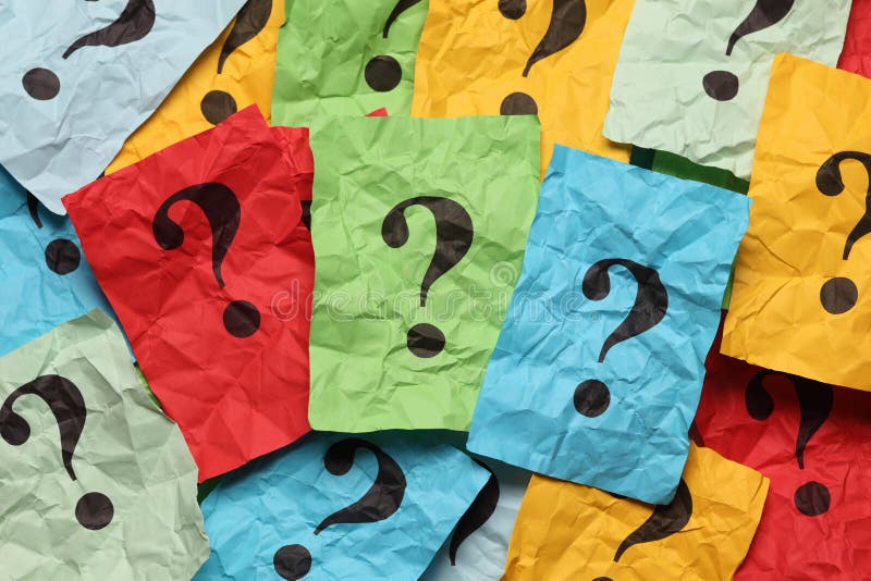 Crumpled Question Marks Heap Stock Image - Image of ideas, uncertainty ...