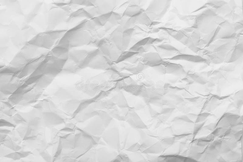 Crumpled Recycle White Paper Stock Image - Image of folded, crumpled ...