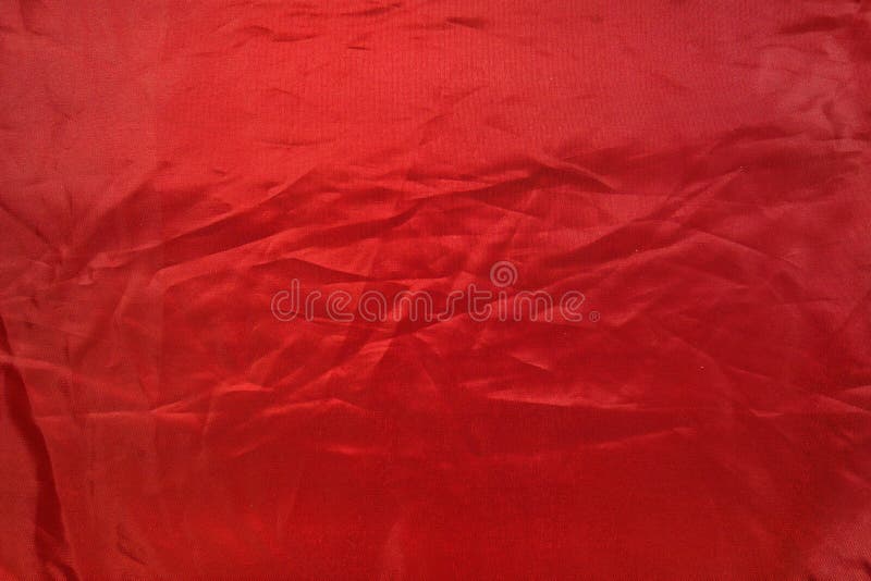 Crumpled Red Fabric, Abstract Scarlet Background Stock Photo - Image of ...