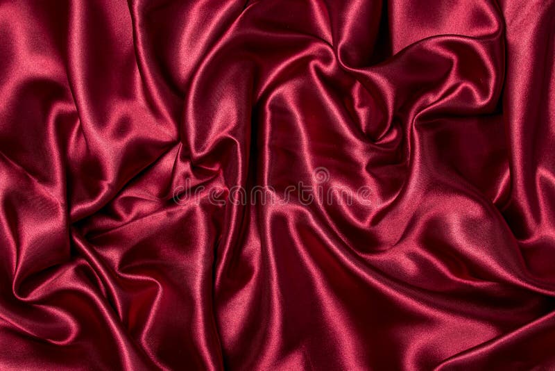Crumpled Red Fabric As a Background for the Image. Stock Photo - Image ...