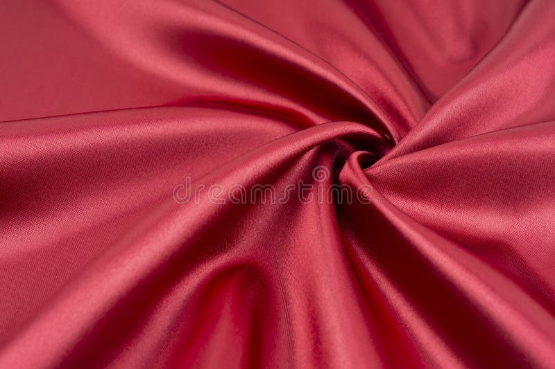 Crumpled Red Satin Texture Backgroun Stock Photo - Image of textile ...