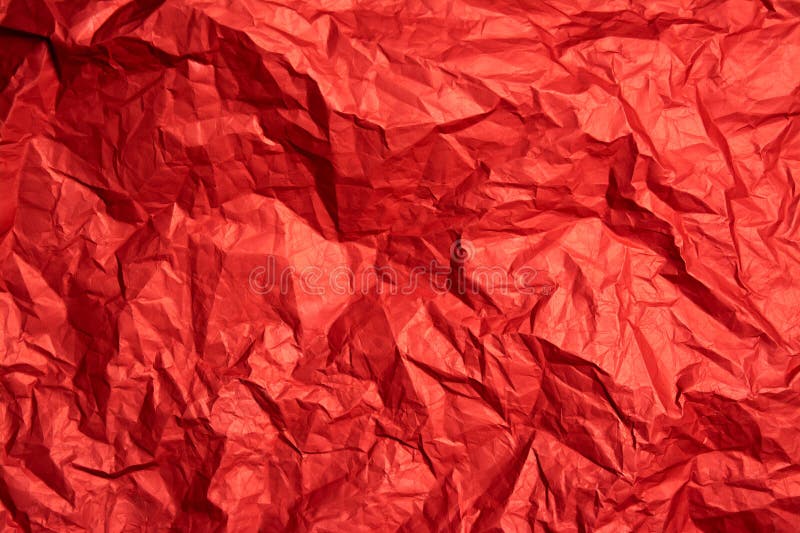 Crumpled Red Sheet of Paper. Paper Texture. Background for Designers ...