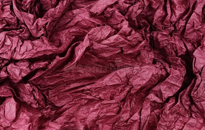 Crumpled red tissue paper stock image. Image of delicate - 230671385