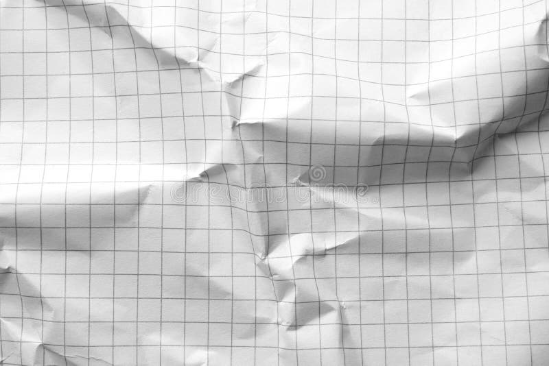 Crumpled Sheet of Paper As Background, Closeup Stock Image - Image of ...