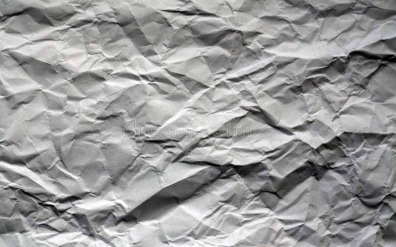 Crumpled Sheet of Paper with Blur Effect. Stock Photo - Image of ...