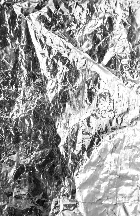Silver Foil As an Abstract Background. Stock Photo - Image of backdrop ...