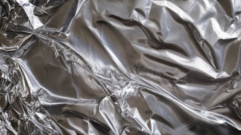 Crumpled Silver Foil Texture Stock Illustration - Illustration of ...