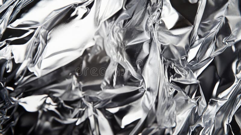 Crumpled Silver Foil Texture Stock Illustration - Illustration of ...