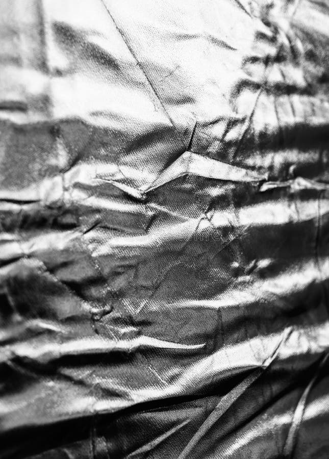Crumpled Silver Material As Abstract Background Stock Photo - Image of ...