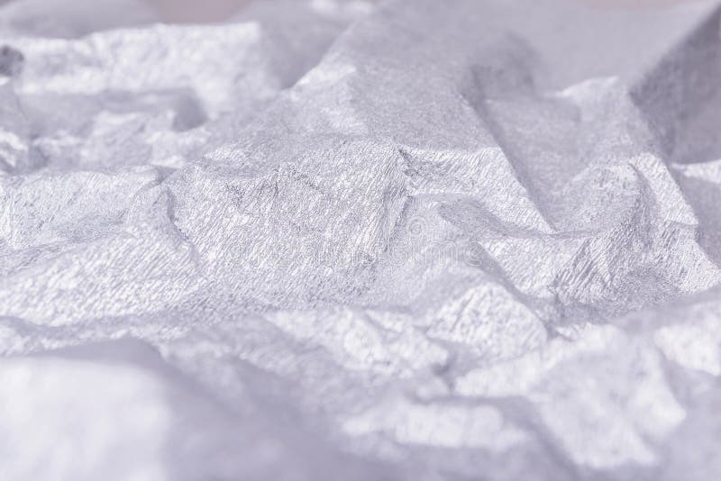 Crumpled Silver Wrapping Paper with Shiny Effect Stock Image - Image of ...