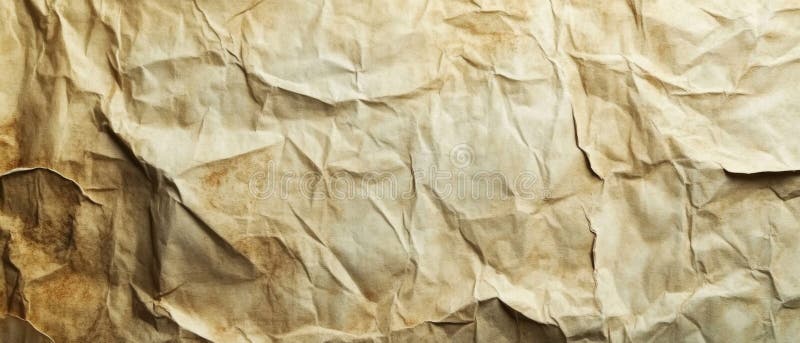 Crumpled and Stained Brown Paper Texture Stock Illustration ...