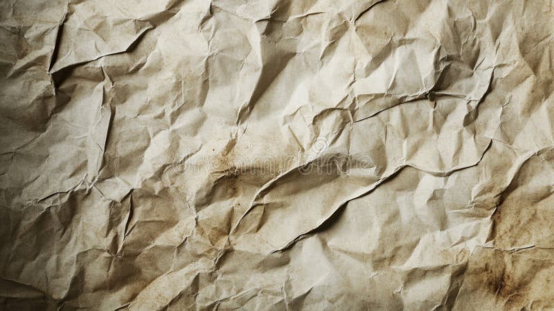 Crumpled and Stained Brown Paper Texture Stock Illustration ...