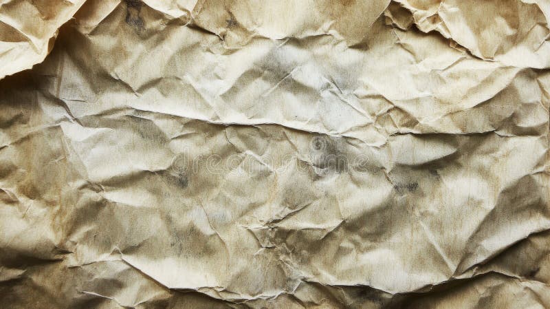 Crumpled and Stained Brown Paper Texture Stock Illustration ...