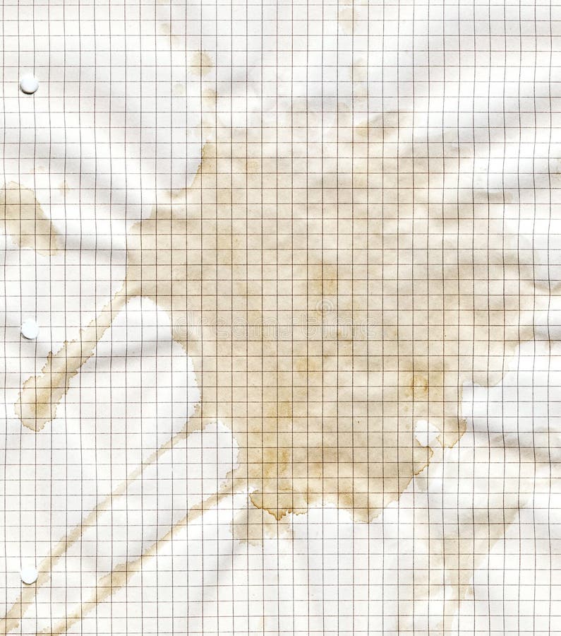 Crumpled Stained Math Paper Texture Stock Image - Image of background ...