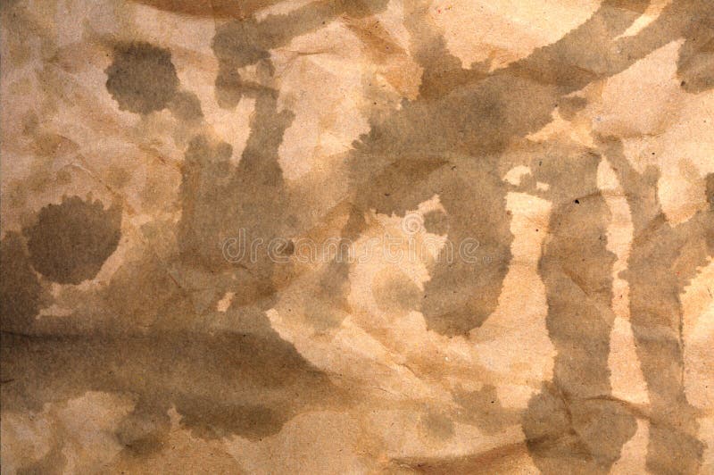 Crumpled stained paper stock image. Image of material - 50633279