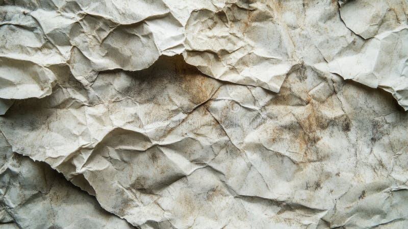 Crumpled and Stained White Paper Texture Stock Illustration ...