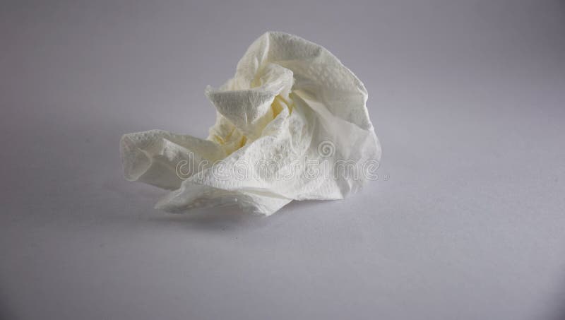 Crumpled tissue paper. stock photo. Image of isolated - 74413198