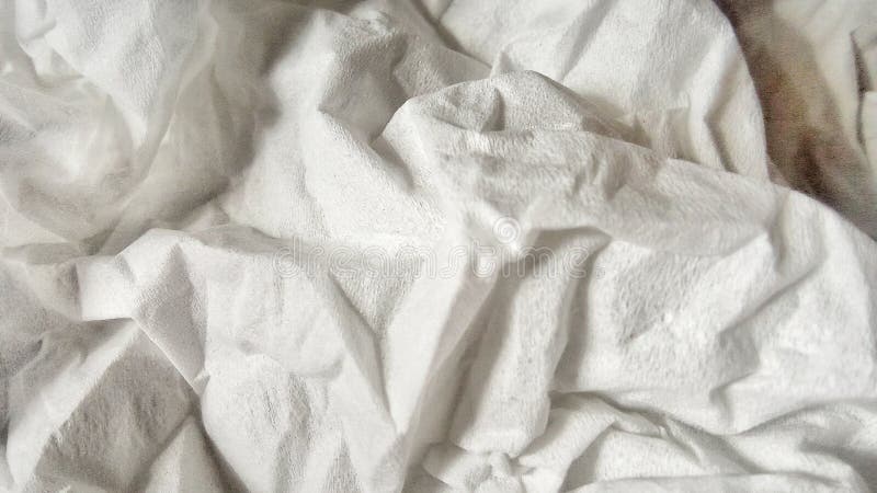 Crumpled Tissue after Use, Abstract Background Stock Image - Image of ...