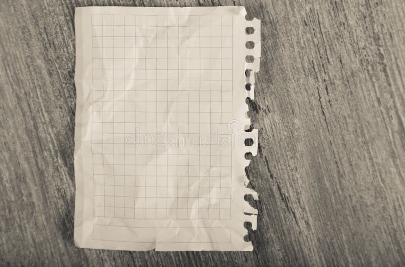 Crumpled torn page stock photo. Image of notices, clean - 224179008