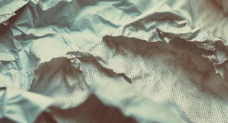 Crumpled and Torn Perforated Material a Texture Study with Shadows and ...