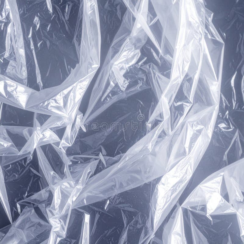 Crumpled Transparent Plastic Sheet Texture Stock Illustration ...