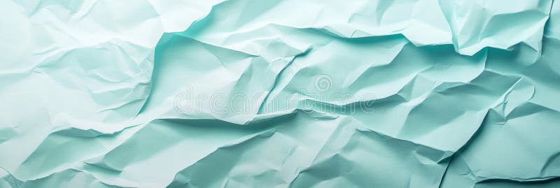 Crumpled Turquoise Paper Texture Creates a Tactile Visual Full of Depth ...