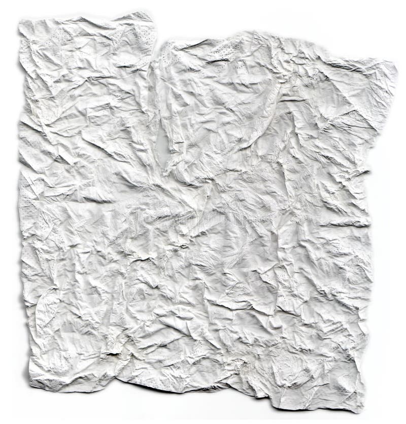 Crumpled-up white tissue stock photo. Image of ruptured - 38457338