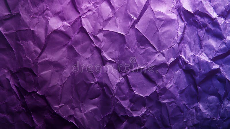 Crumpled Violet Paper Forms a Rich, Deep, and Textured Background Full ...