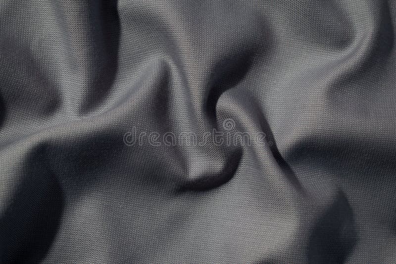 Wavy Dark Grey Fabric Background Texture. Shiny, Glossy and Elegant ...
