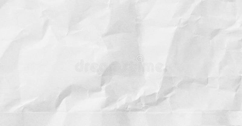 Crumpled White Art Paper Background Stock Image - Image of decorative ...
