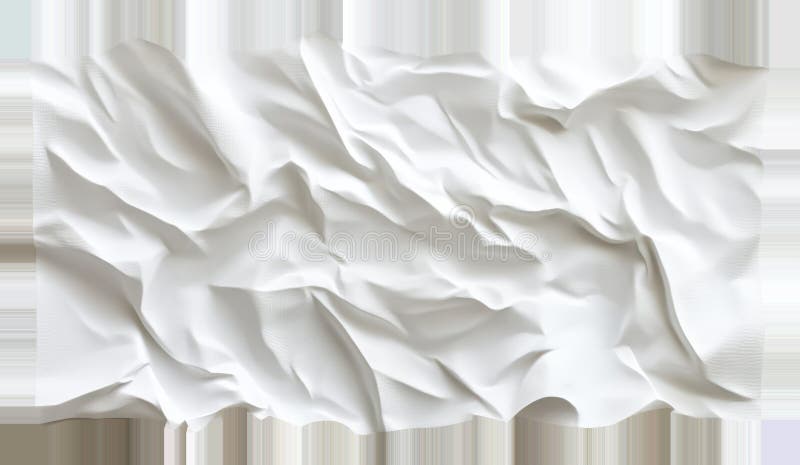 Crumpled White Fabric with Soft Folds, Minimalistic Texture Concept ...
