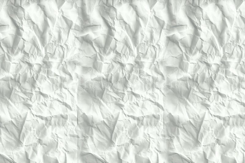 Crumpled White Page with Large Copy Space Stock Illustration ...