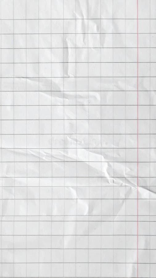 Crumpled White Paper with Grid Texture Stock Illustration ...