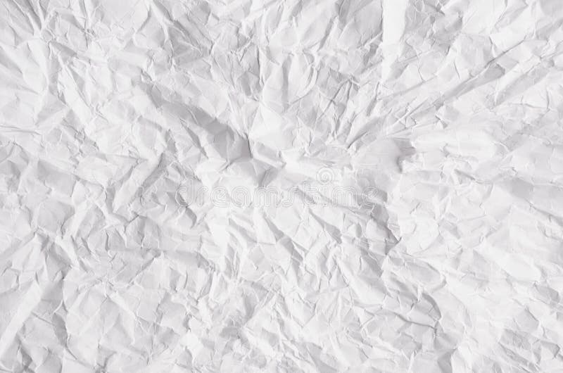 Crumpled Relievo Soft White Paper Texture. Stock Photo - Image of ...
