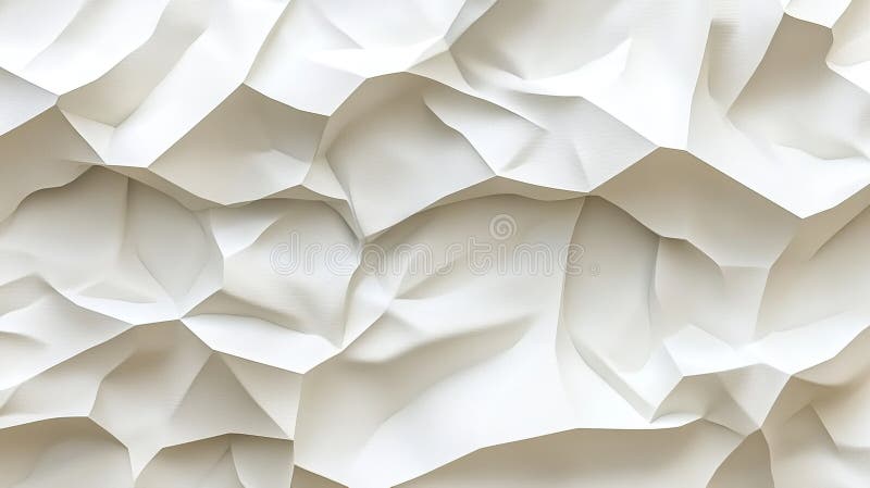 Crumpled White Paper Texture, Abstract Background, Design Element Stock ...