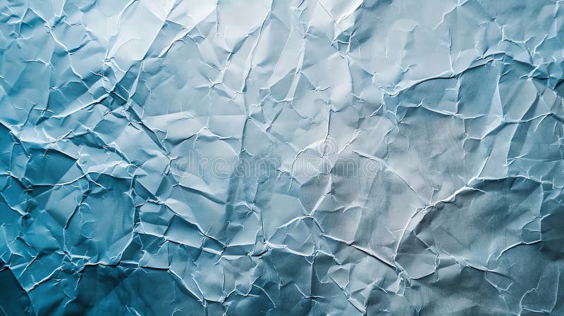 Crumpled White Paper Texture Abstract Background with Light Reflections ...