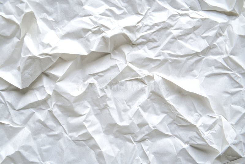 Crumpled White Paper Texture with Soft Shadows. Stock Illustration ...