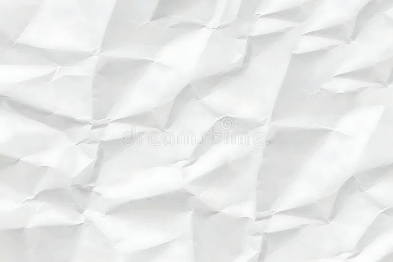 A Crumpled White Paper Texture Background with Subtle Folds Stock ...