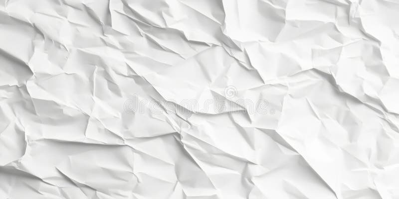 Crumpled White Paper Texture Background for Design and Art Projects ...