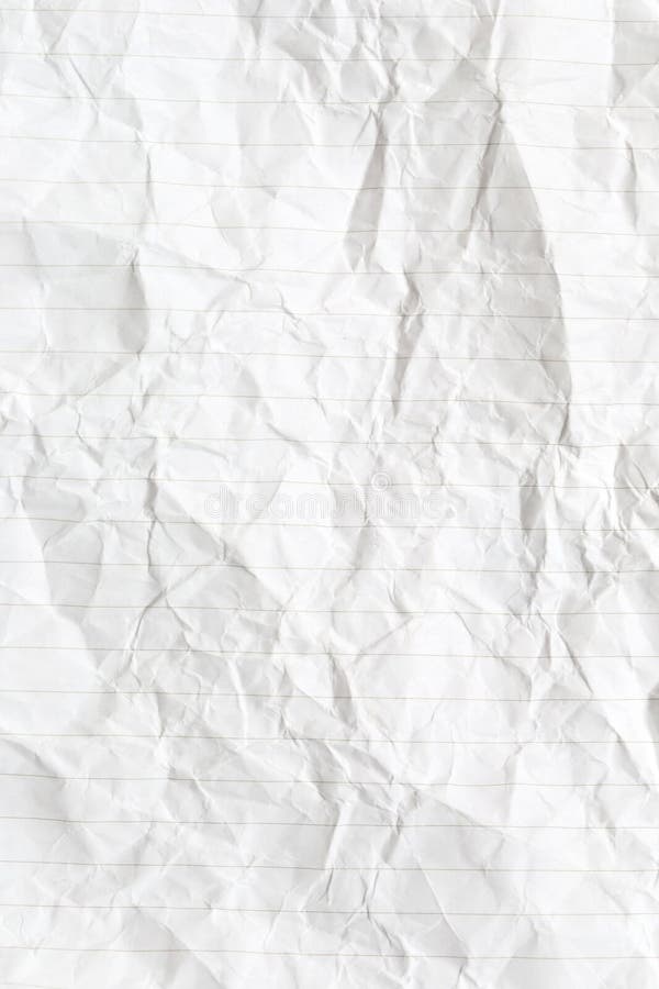 Crumpled White Paper Texture Background for Design Stock Illustration ...